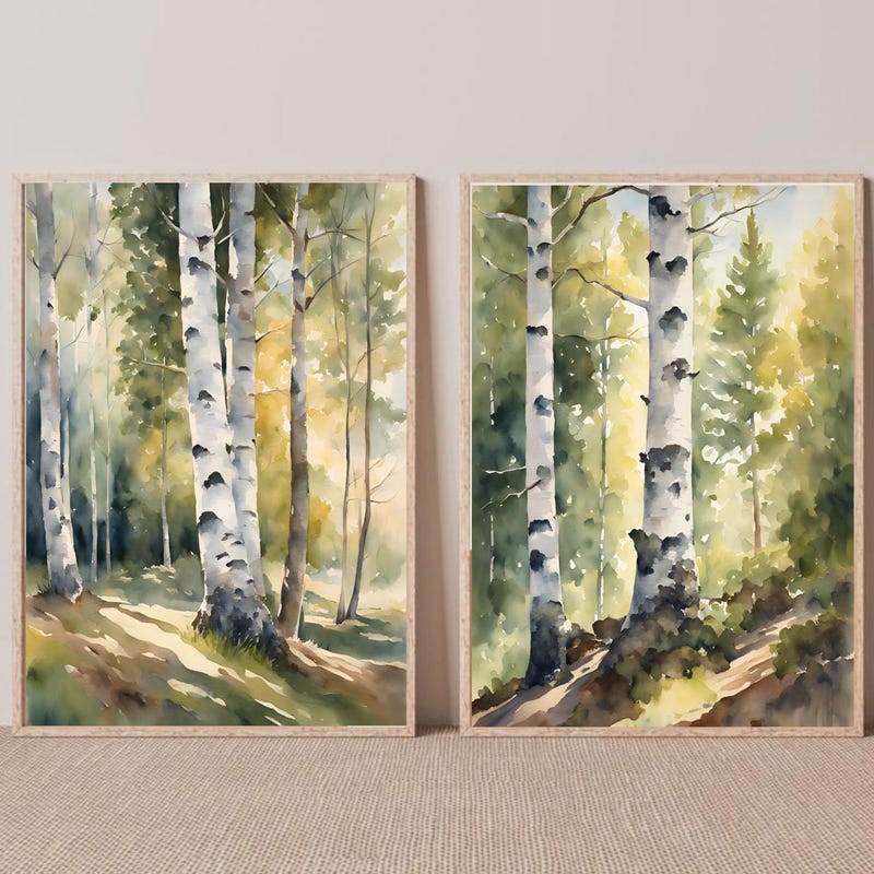 Aspen Tree Painting - Etsy