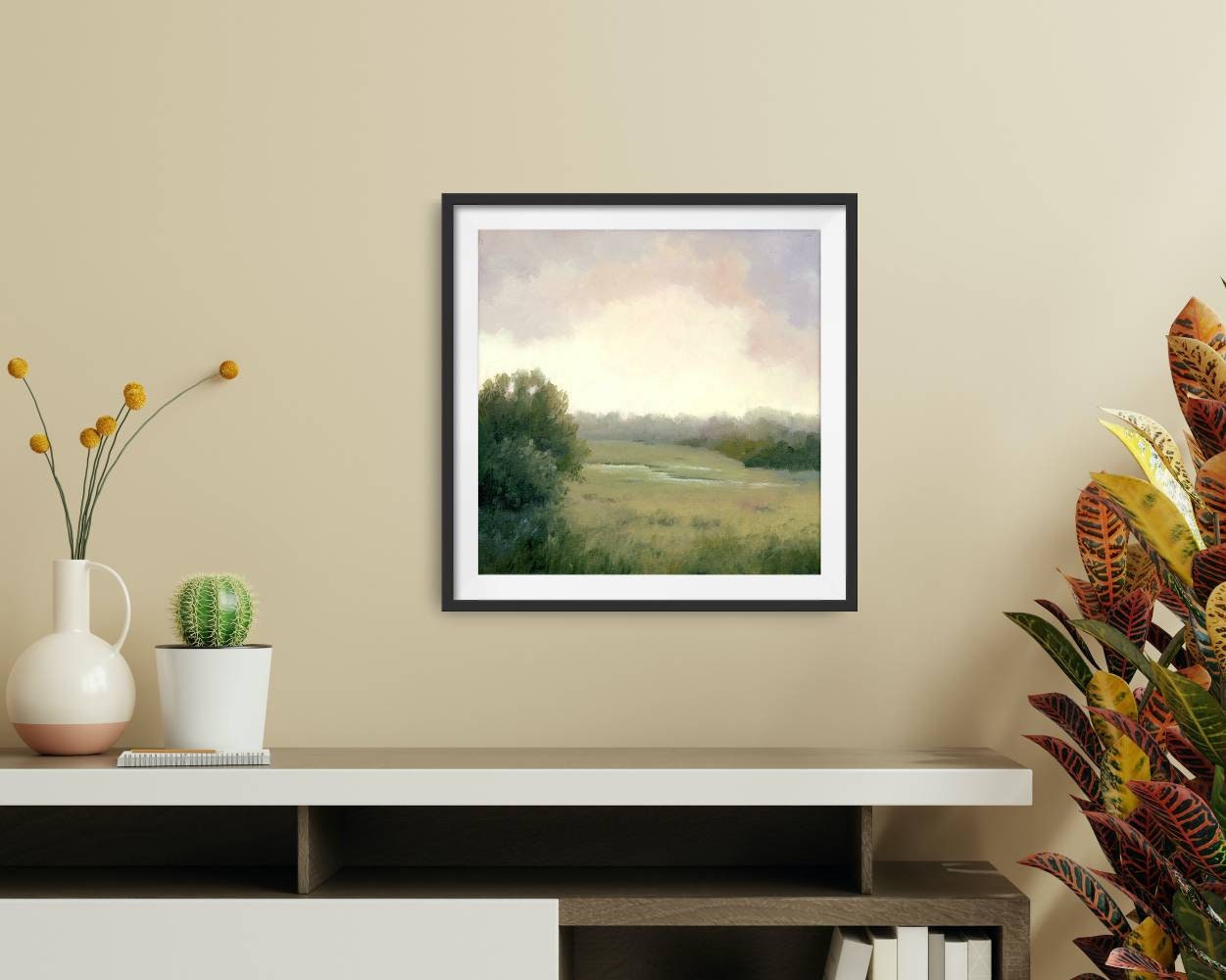 Small Oil Painting Landscape Oil Painting Countryside Fine Art Print ...