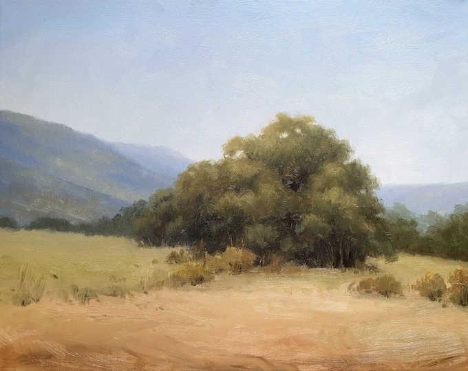 Original Oil Painting Landscape Mountain Valley Wall Art 16x20 Oil on ...