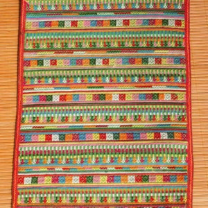 Hmong Vintage Hand Embroidered Panels - Tribal Art - Cross Stitch ...
