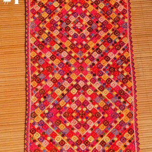 Hmong Vintage Hand Embroidered Panels - Tribal Art - Cross Stitch ...