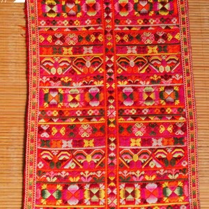 Hmong Vintage Hand Embroidered Panels - Tribal Art - Cross Stitch ...