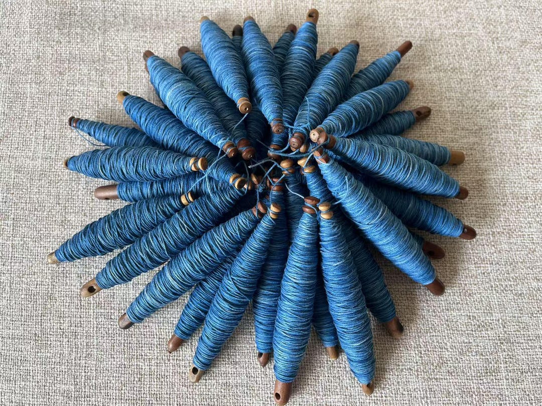 30m Indigo Dye Sashiko Thread - Botanic Natural Hand Dye - Indigo Dyed ...