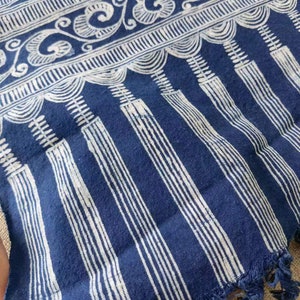 Chinese Hmong Miao Batik Fabric - Hand Draw - Wax Resist Indigo Dye ...