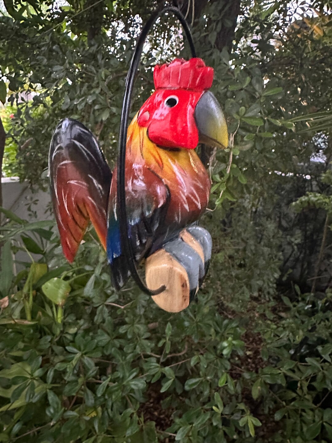 6” Wood Carved Rooster - Etsy