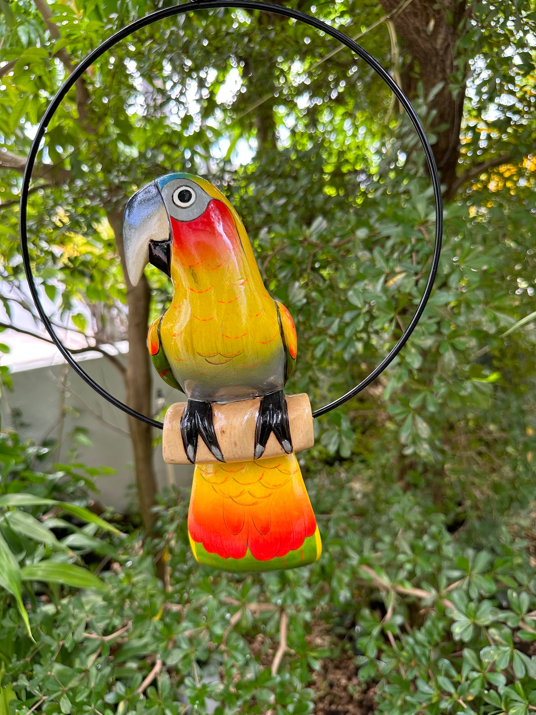 12 Parrot Wooden Carvings - Etsy