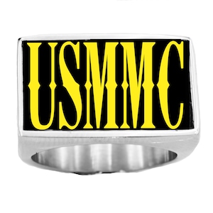Customized 5 Letters Monogram Ring Name Ring Personalized Initials Gift ...