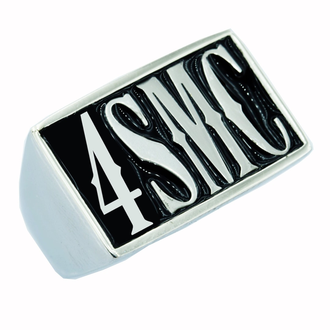 Custom Stainless Steel 4 Letters Monogram Ring Personalized Gift - Etsy
