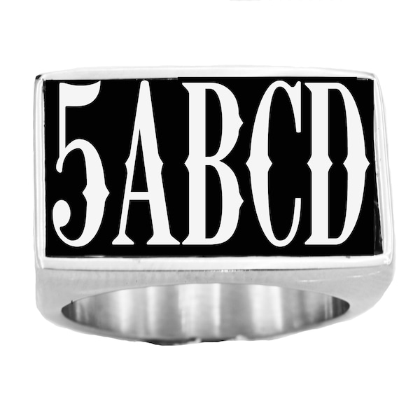 Monogram Ring - Etsy