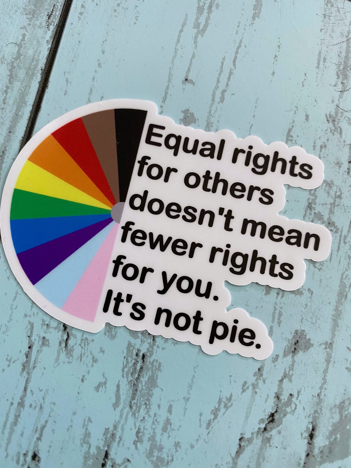 Equality Sticker LGBTQ Pride Sticker Equality for All - Etsy