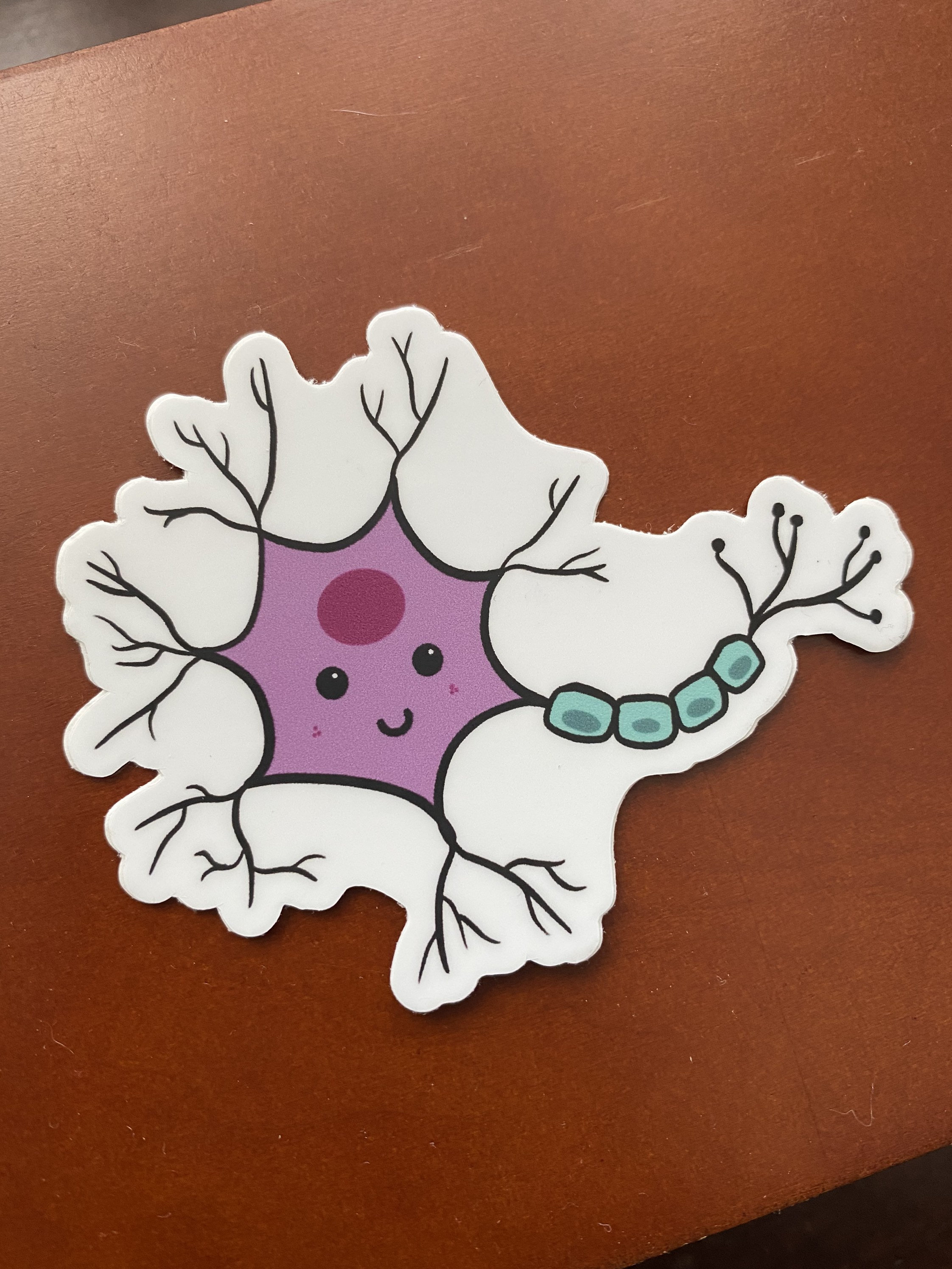 Cute Neuron Vinyl Sticker Science Teacher Gift Science Lover - Etsy ...