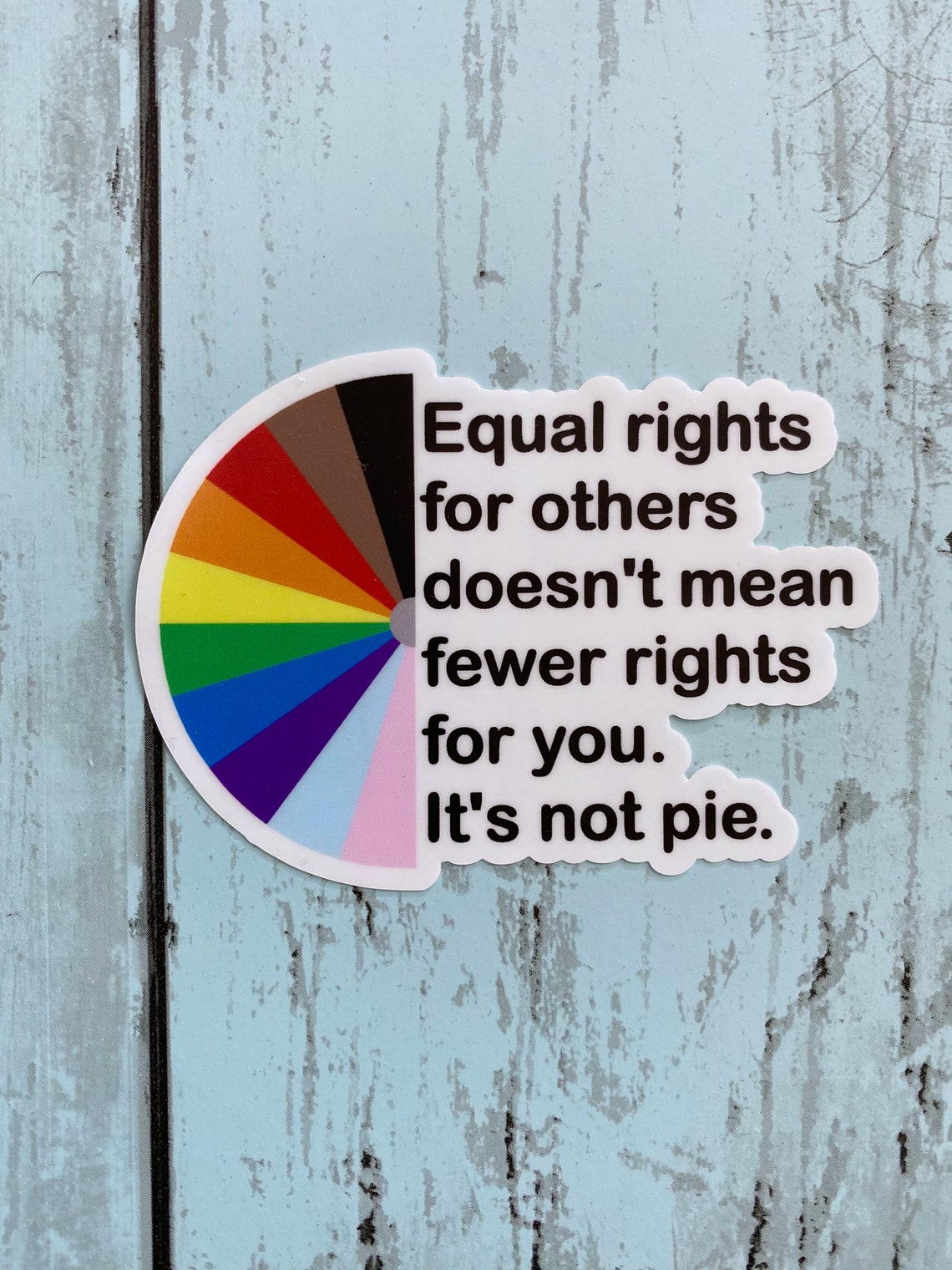 Equality Sticker LGBTQ Pride Sticker Equality for All - Etsy