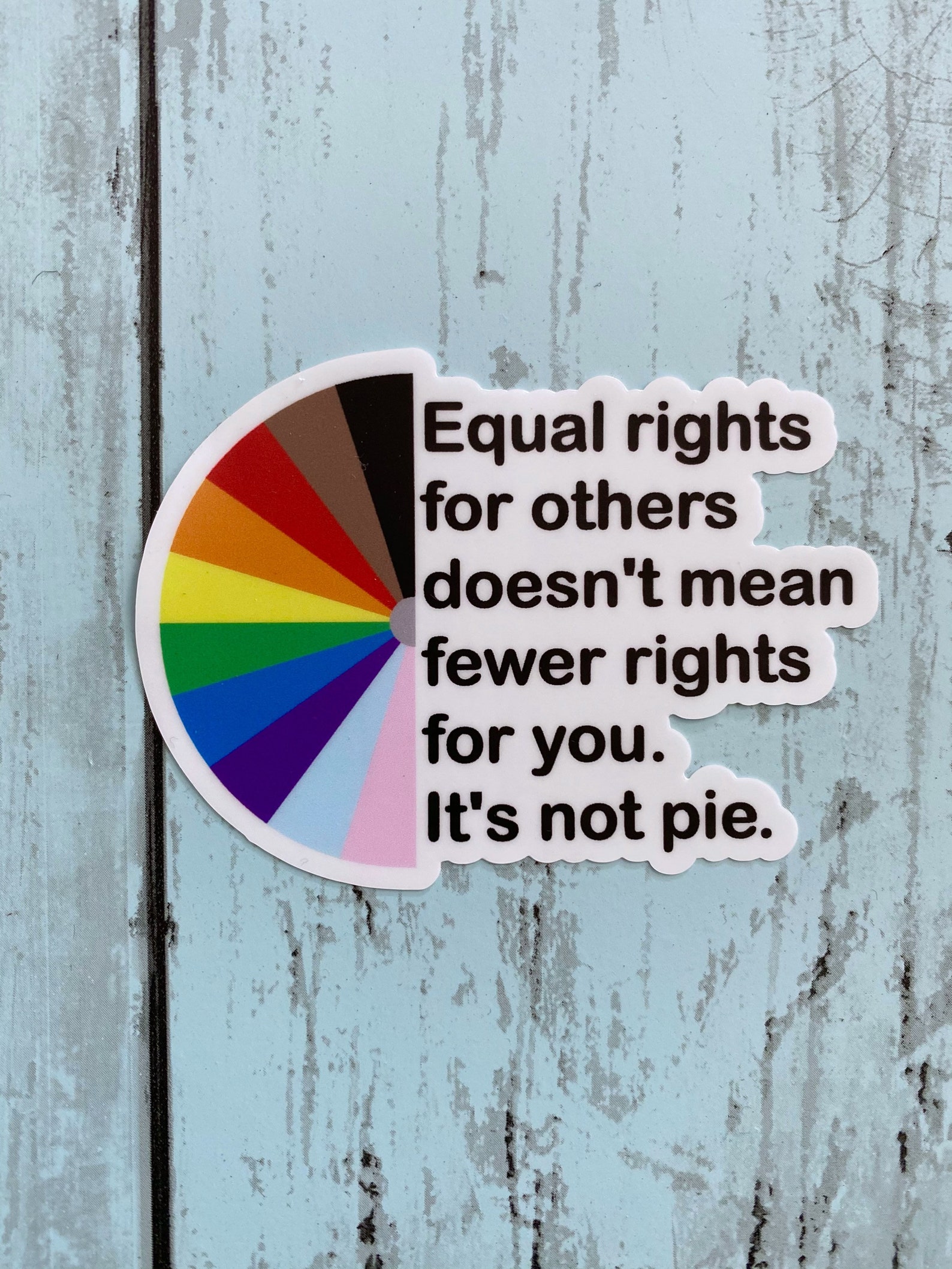 Equality Sticker LGBTQ Pride Sticker Equality for All - Etsy