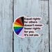 Equality Sticker, LGBTQ+ Pride Sticker, Equality for All, Vinyl Decal ...