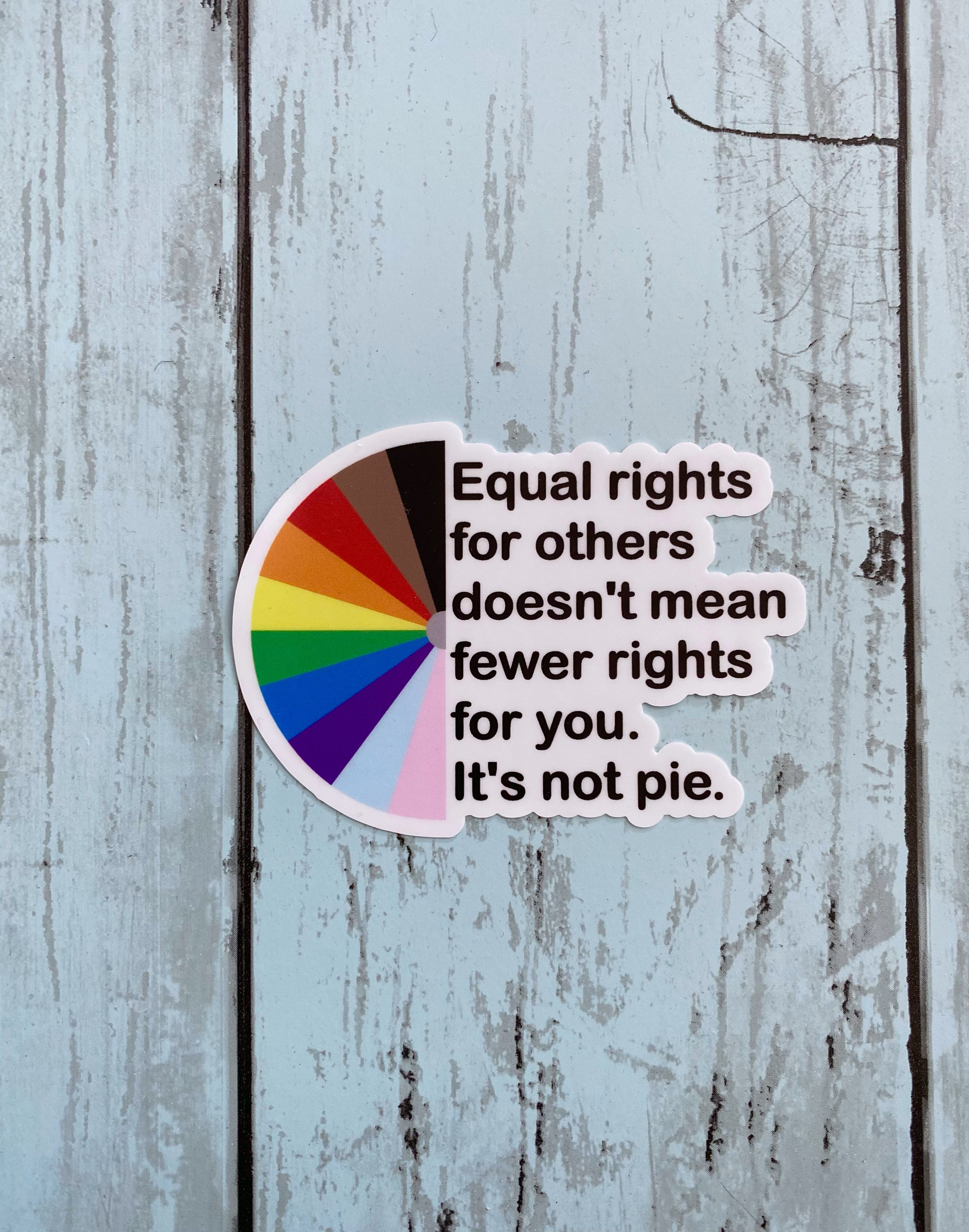 Equality Sticker LGBTQ Pride Sticker Equality for All - Etsy UK