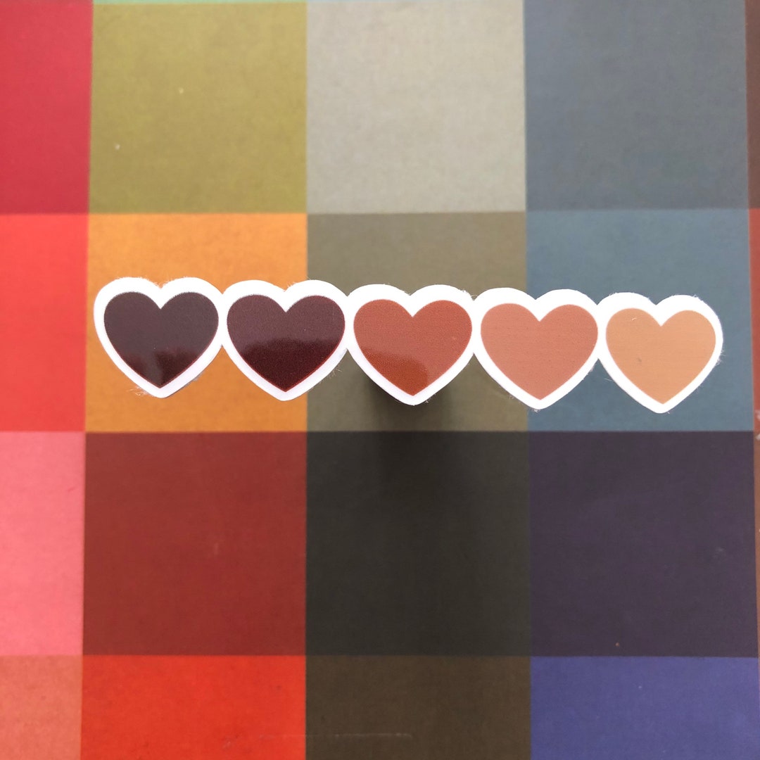 Diversity Hearts Sticker, Vinyl Sticker, Laptop Sticker, Planner ...