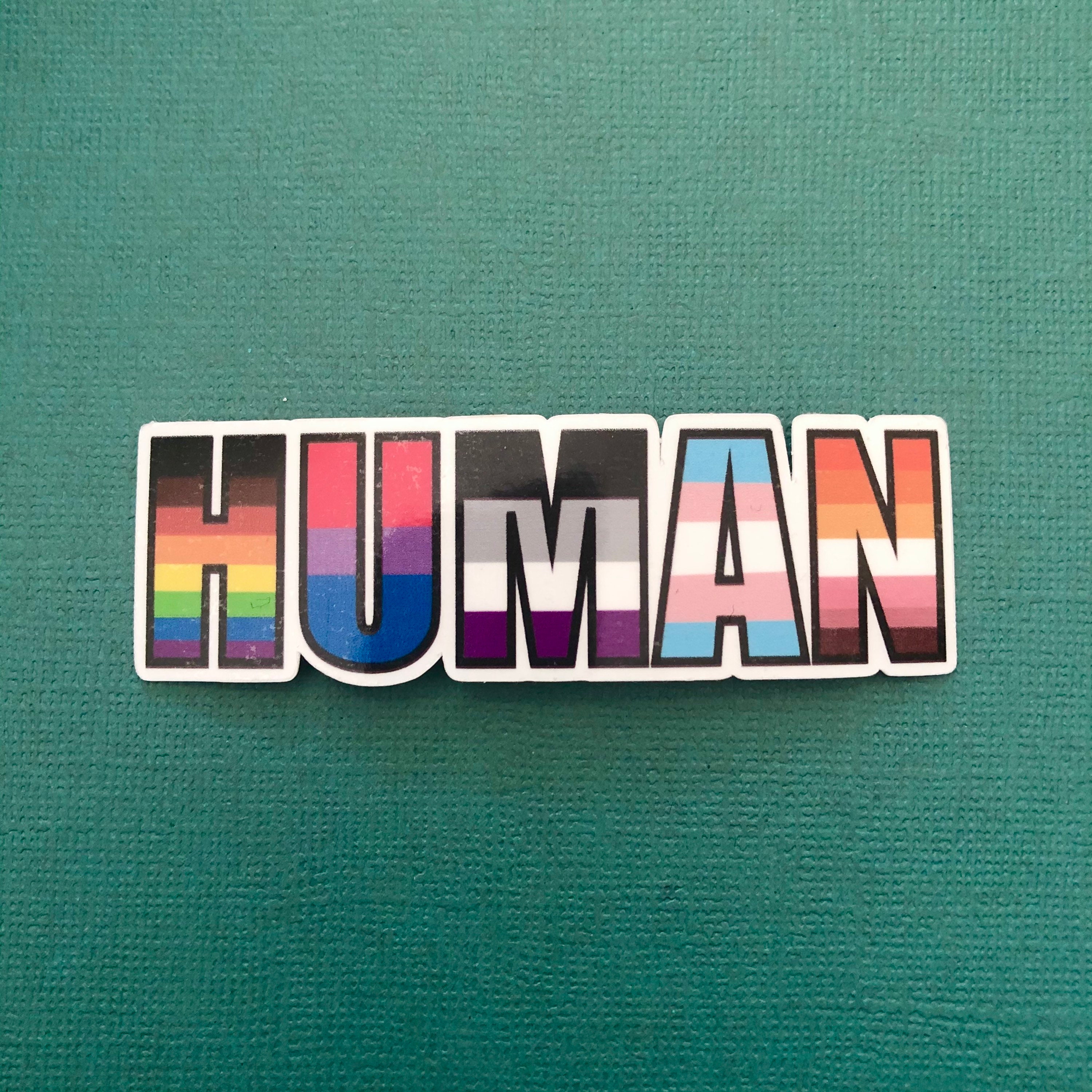 Human Sticker LGBTQ Pride Sticker Vinyl Decal Stickers Gay | Etsy