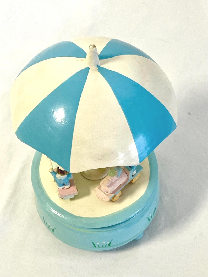 Vintage Wooden Music Box - Circus Carousel Fairground - Circa 1980s ...