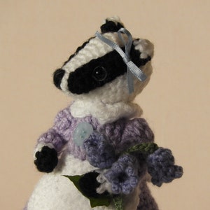 Crochet Badger Pattern - Bluebell the Badger, Amigurumi Badger, Knitted ...