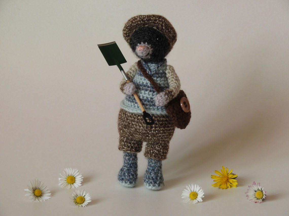 Crochet Mole Pattern George the Mole Amigurumi Mole | Etsy