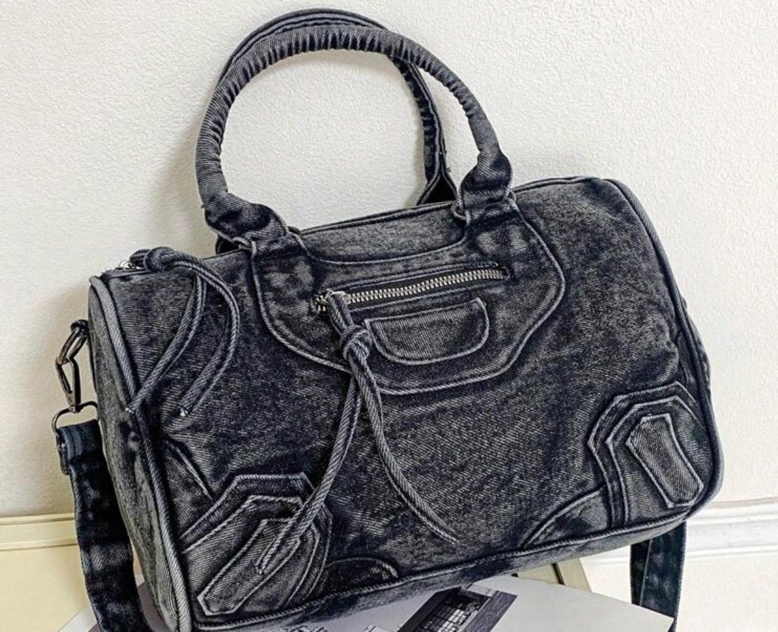 Denim Junk Speedy Handbags - Etsy