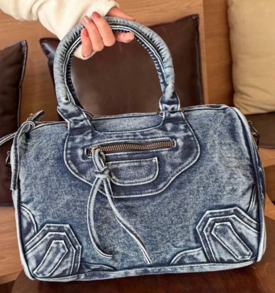 Denim Junk Speedy Handbags - Etsy