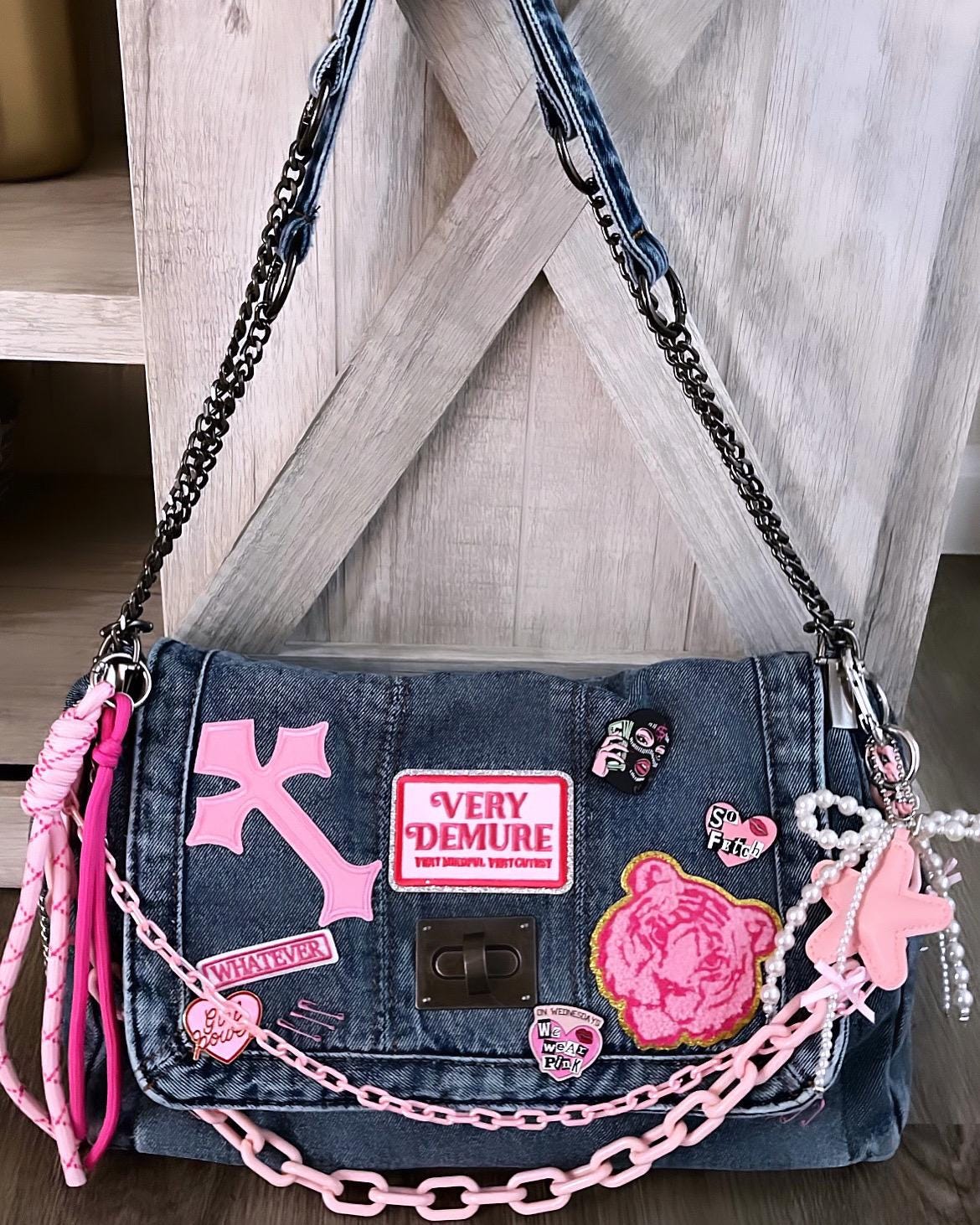 Denim Junk Shoulder/crossbody Purses - Etsy