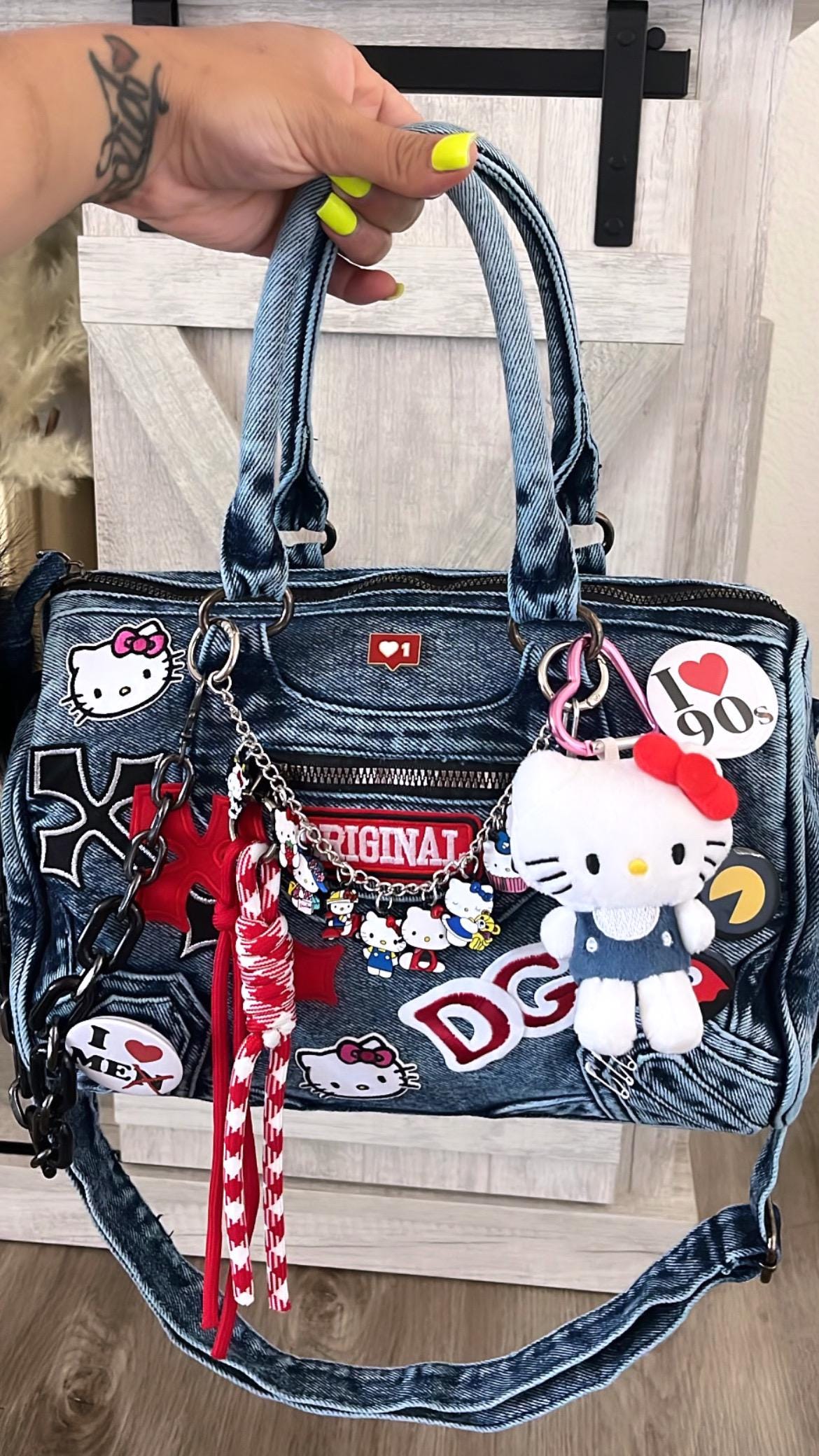 Denim Junk Speedy Handbags - Etsy