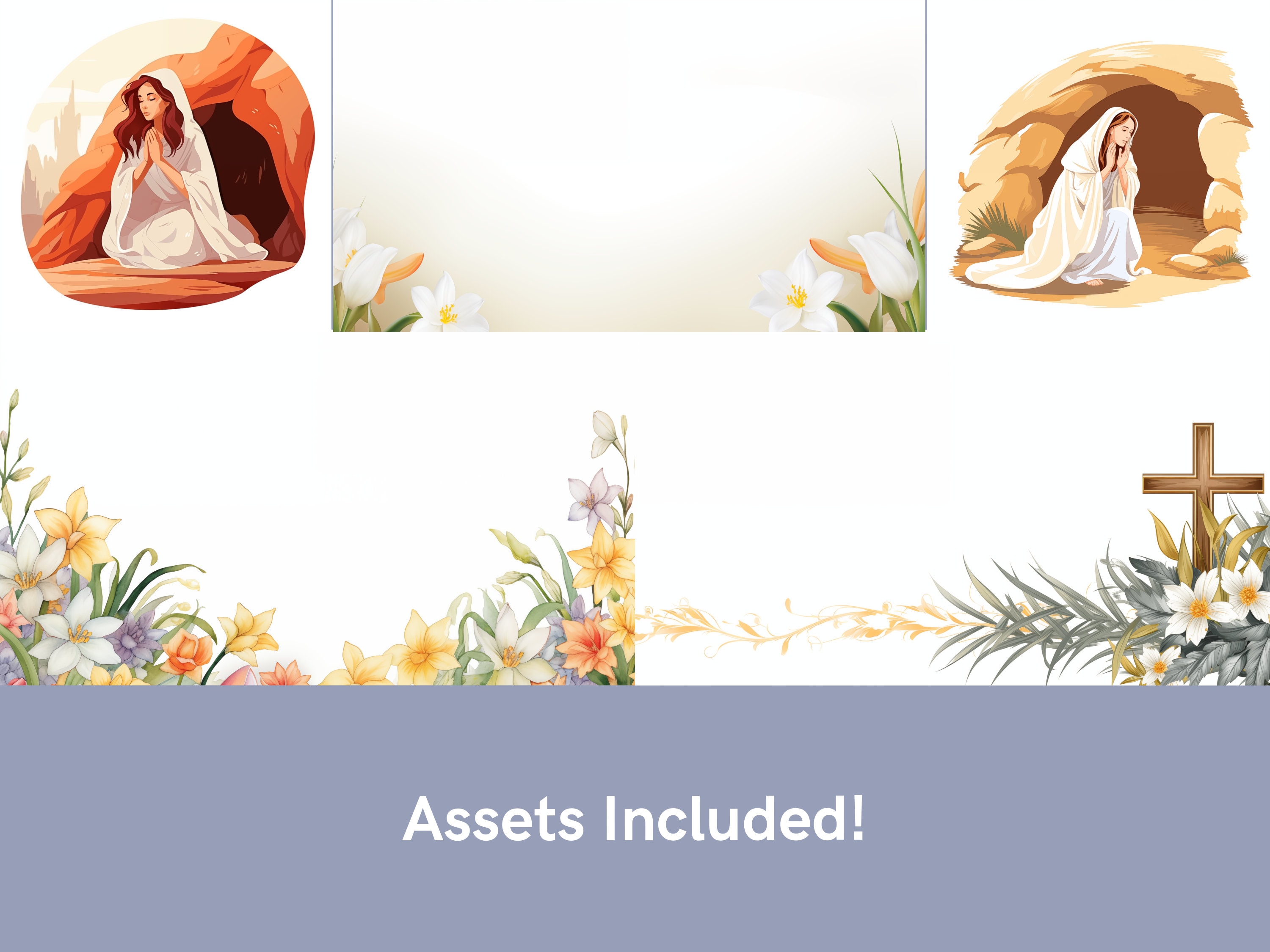 The Empty Tomb: Easter-themed Christian Graphics and Canva Template - Etsy