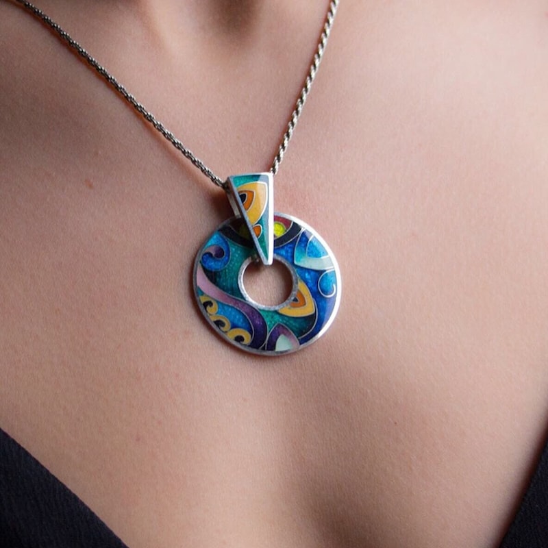 Enamel Jewelry - Etsy