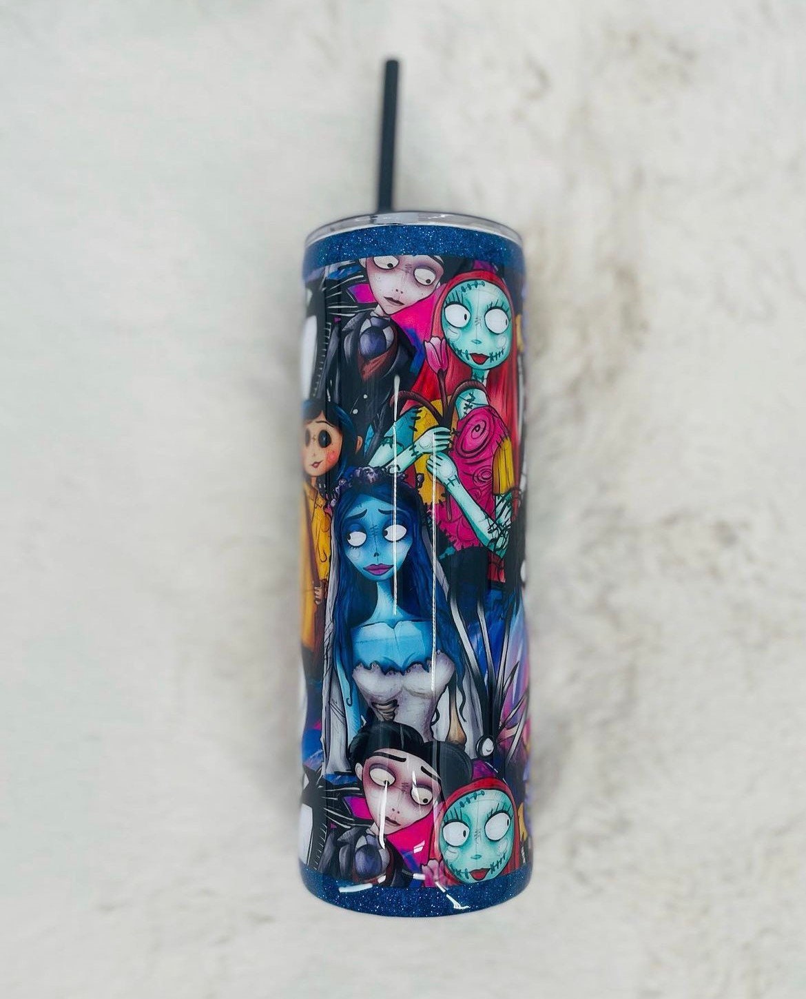 Tim Burton, Custom Tumbler, Character Tumbler, Skeleton, Halloween ...