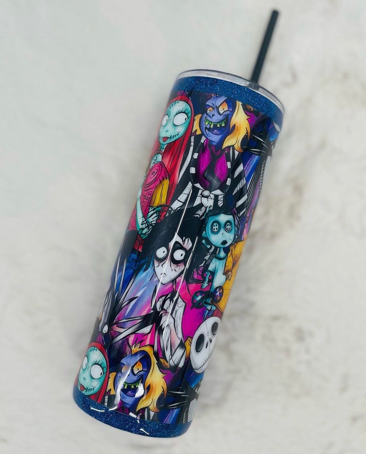 Tim Burton, Custom Tumbler, Character Tumbler, Skeleton, Halloween ...