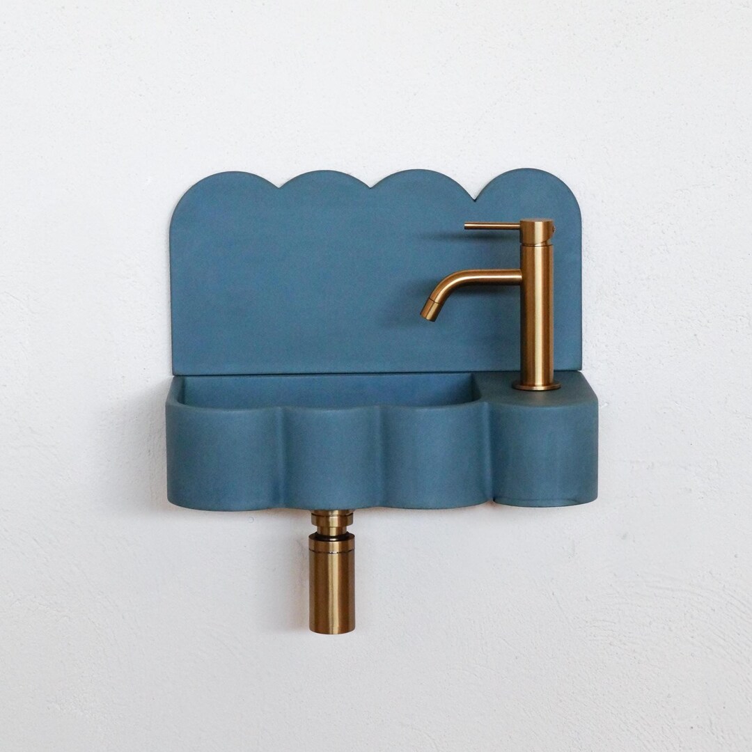 Teal Hand Wash Basin "44.2 X 22 Cm" - Etsy