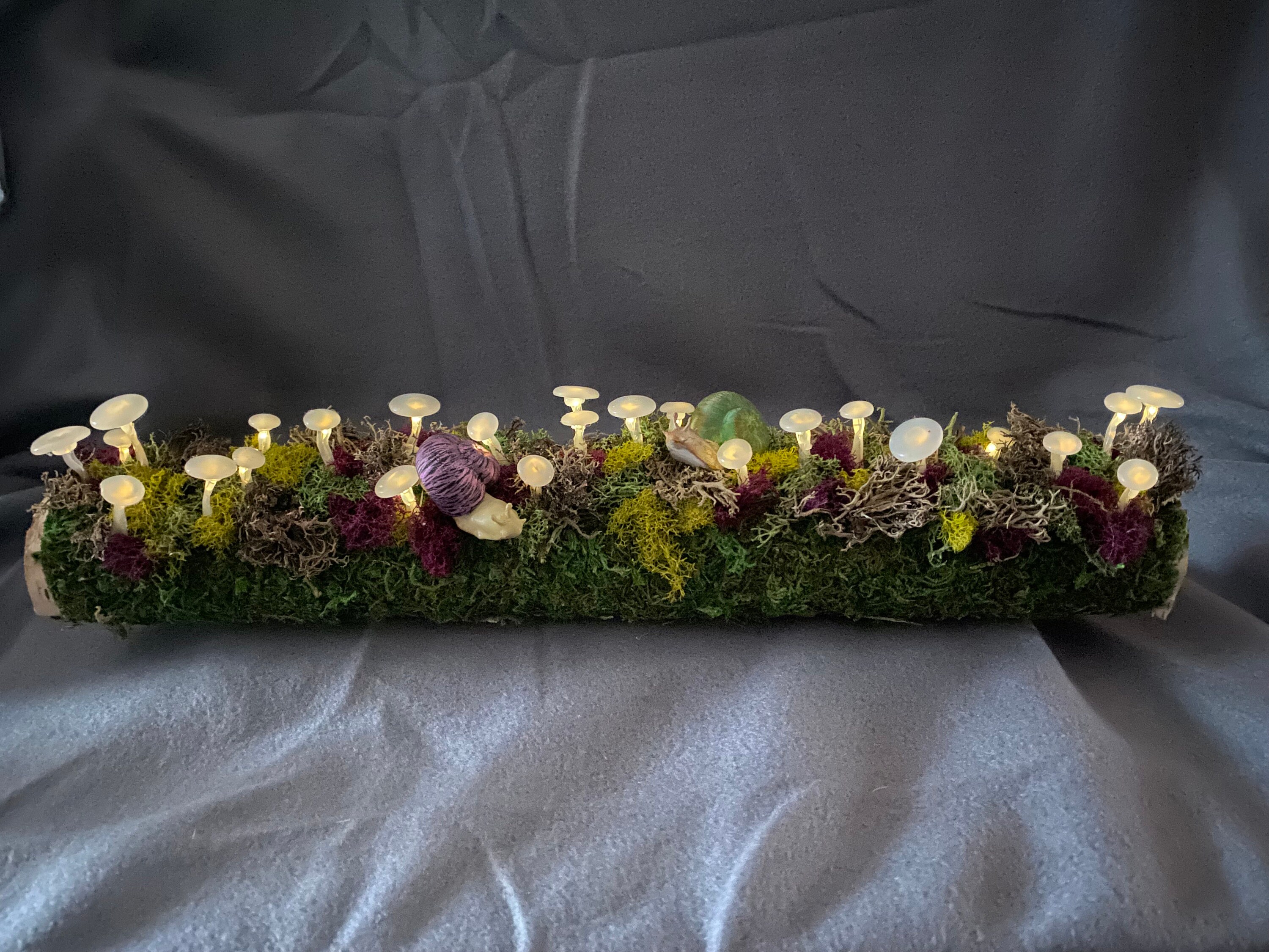 Beautiful Mushroom Log - Etsy