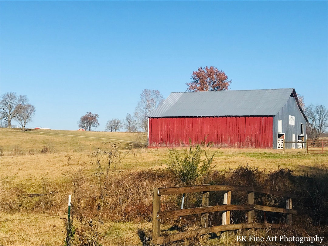 Arkansas Countryside Red Barn Fine Art Color Photography - Etsy