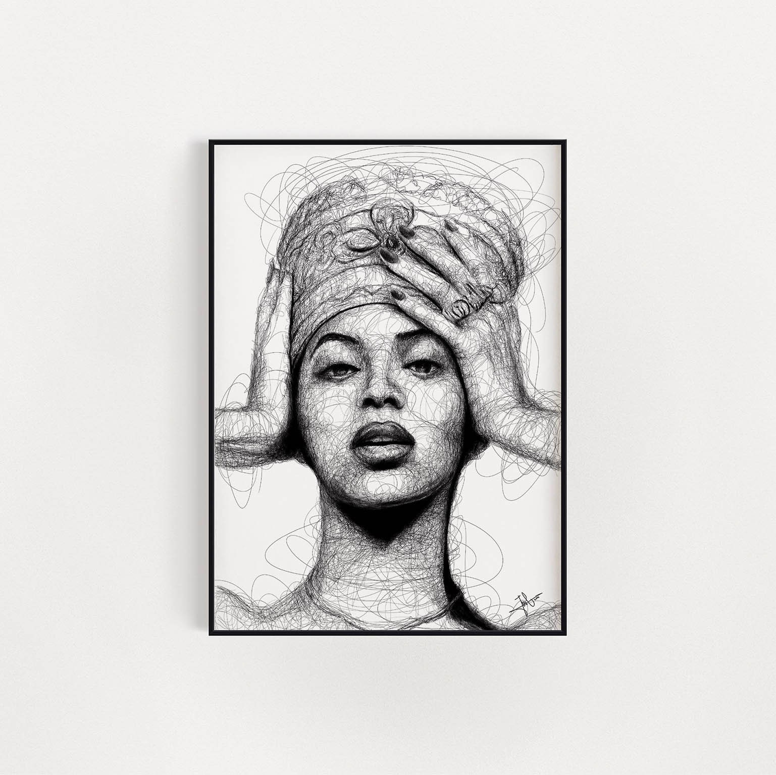 QUEEN BEY II Beyoncé Portrait Art verkauft von Jose Arias - Jota | SKU ...