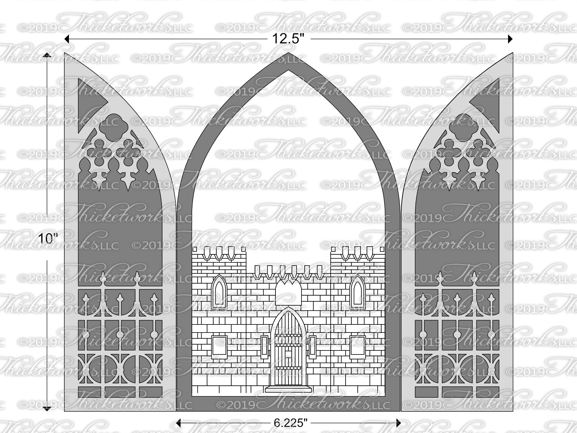 Medieval Castle Mixed Media Box SVG Bundle | Etsy