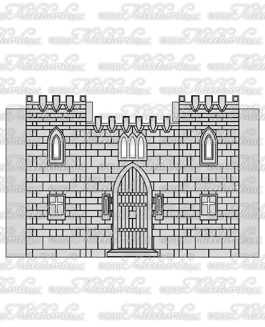 Medieval Castle Mixed Media Box SVG Bundle | Etsy