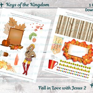 Bible Journaling Printable - Fall in Love With Jesus 2 - Easy to Print ...