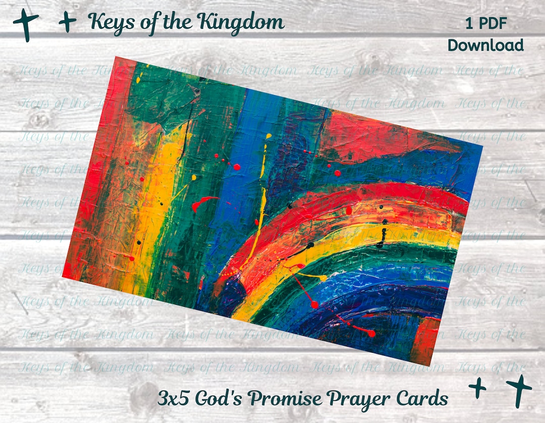 Bible Journaling Printable - 3x5 God's Promise Prayer Cards - 3x5 ...