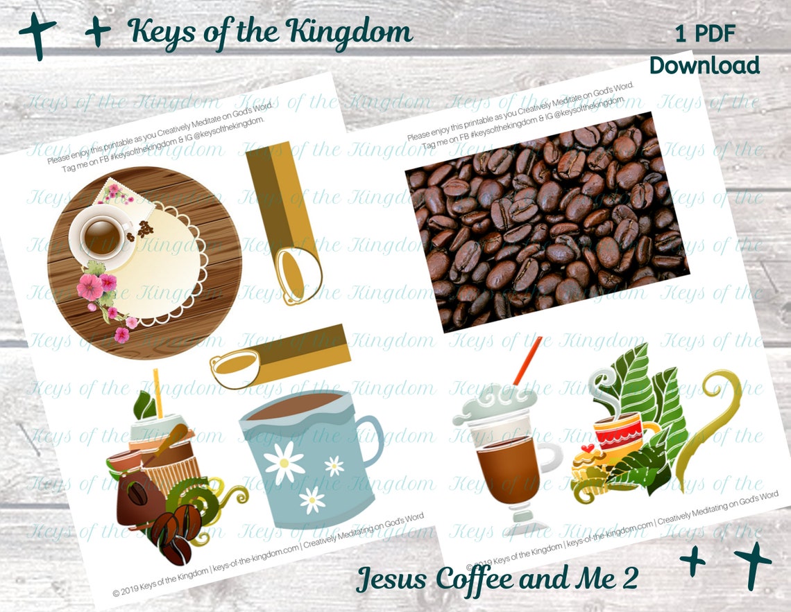 Bible Journaling Printable - Jesus Coffee & Me 2 - Easy to Print ...