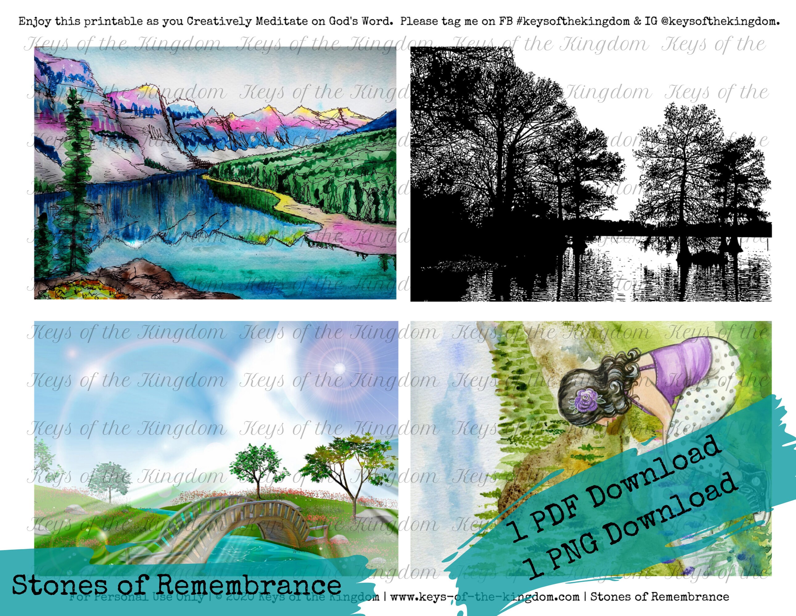 Bible Journaling Printable - Stones of Remembrance - Remember - Stones ...