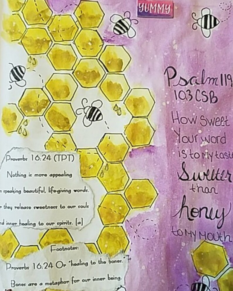 BEE Kind Printable Bible Journaling Printable Traceable | Etsy