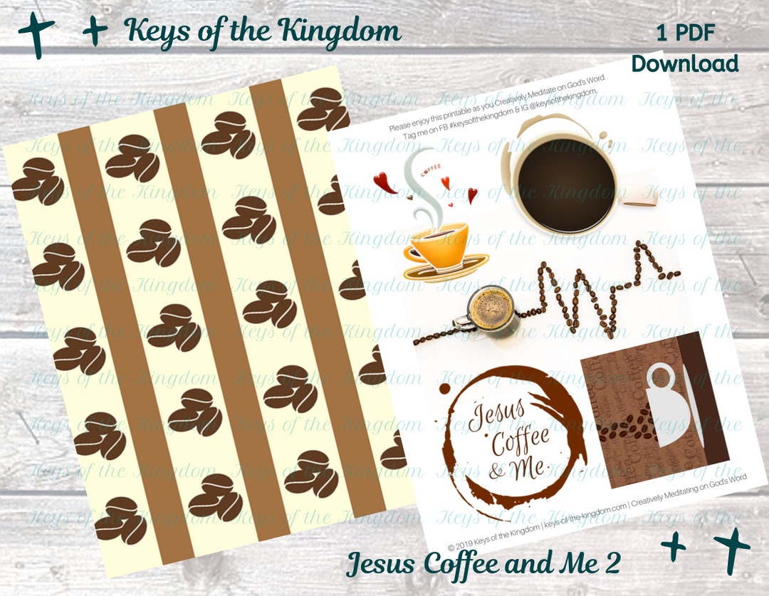 Bible Journaling Printable - Jesus Coffee & Me 2 - Easy to Print ...