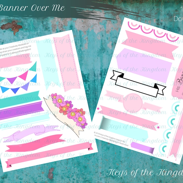 His Banner Over Me - Etsy