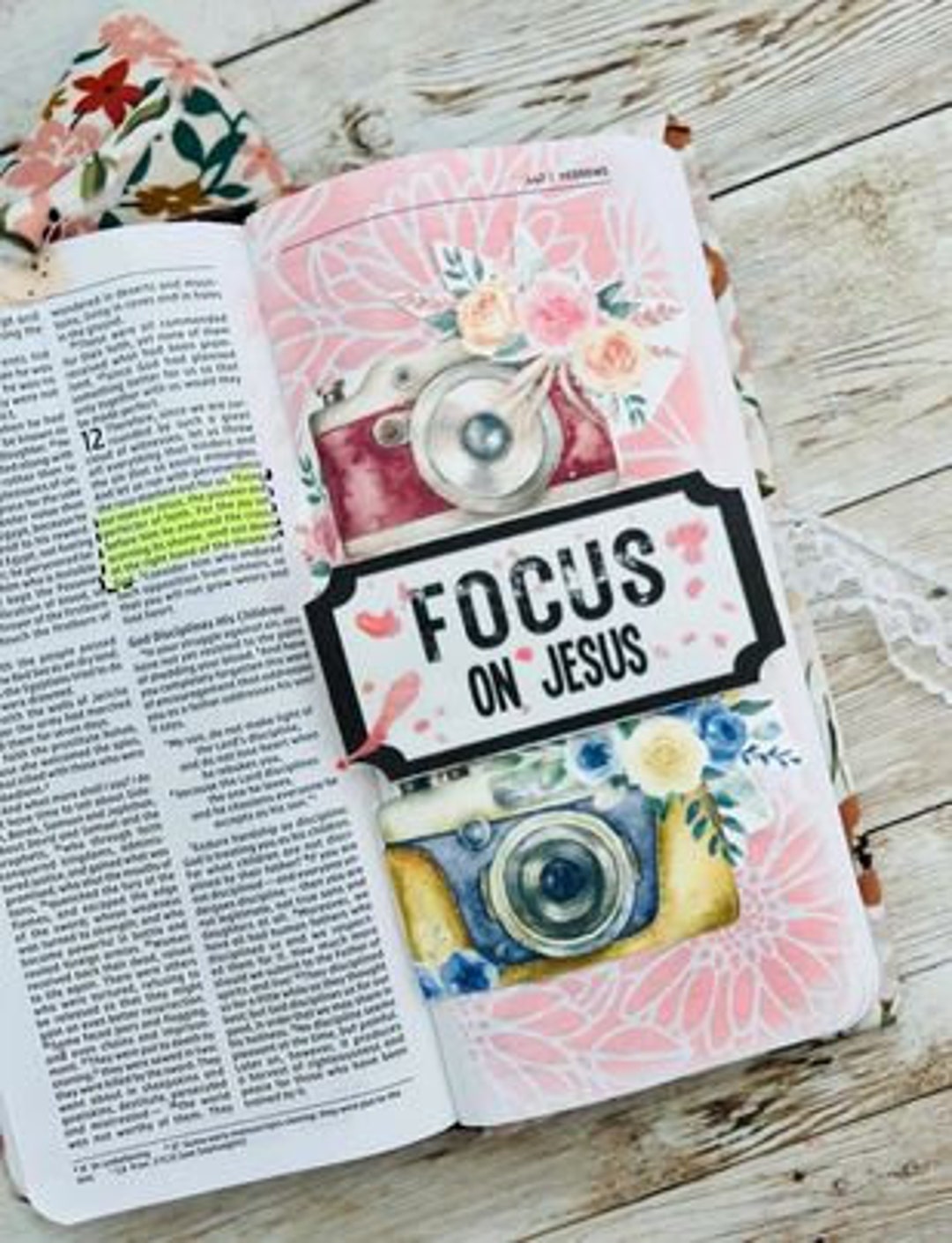 Bible Journaling Printable - Focus on Jesus - Focus - Hebrews - Easy to ...