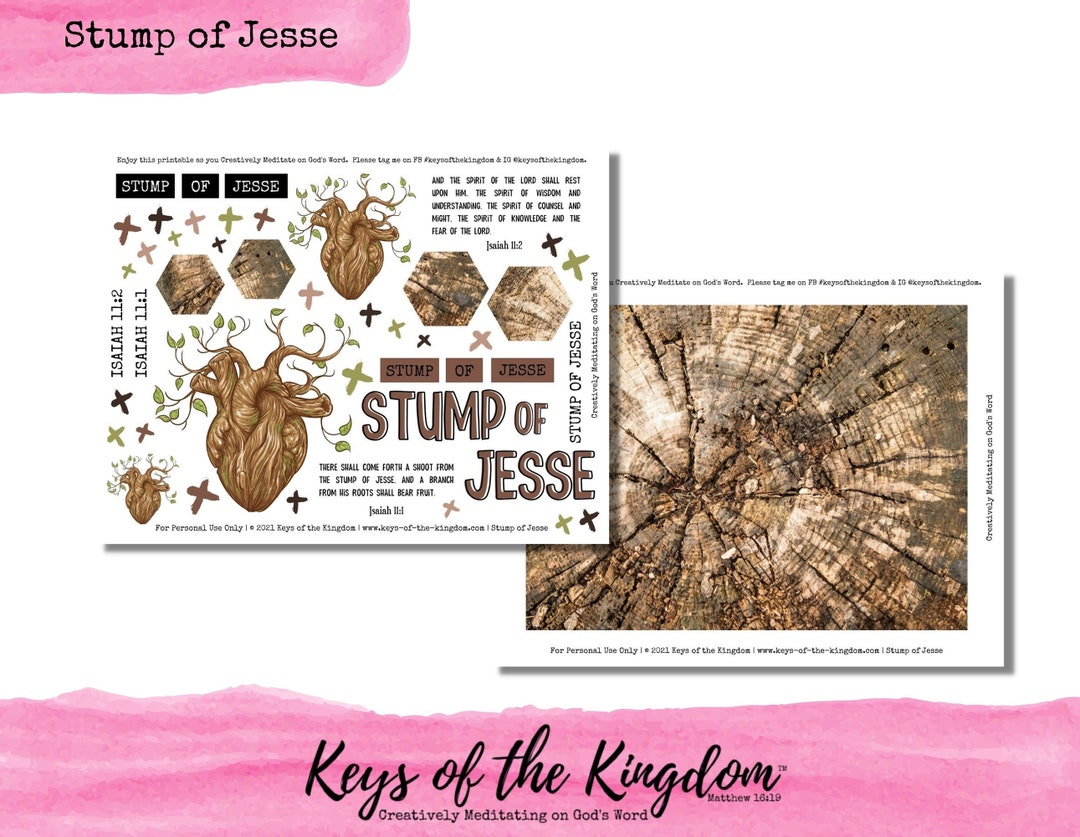 Stump of Jesse Printable - Bible Journaling (PDF & JPG) - Etsy