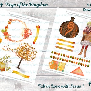 Bible Journaling - Fall in Love With Jesus 1 - Easy to Print - Fall ...