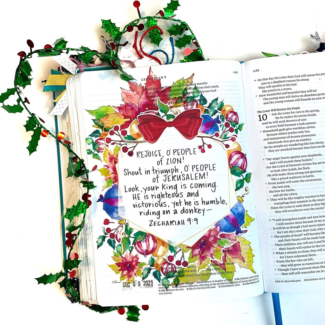 Bible Journaling Printable - Monthly Journaling Kit 3 - Merry & Bright ...