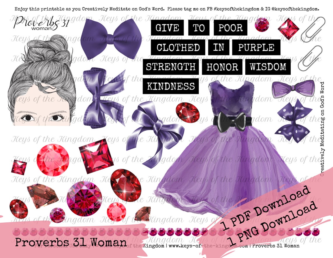 Bible Journaling Printable - Proverbs 31 Woman - Proverbs 31 - Virtuous ...